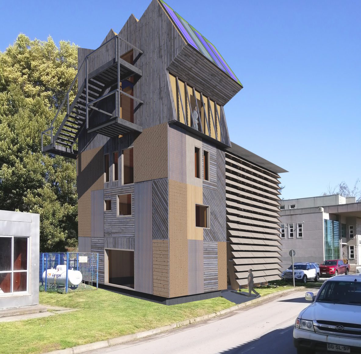 Cinco pisos tendrá primer edificio 100% de CLT construido en Chile ...