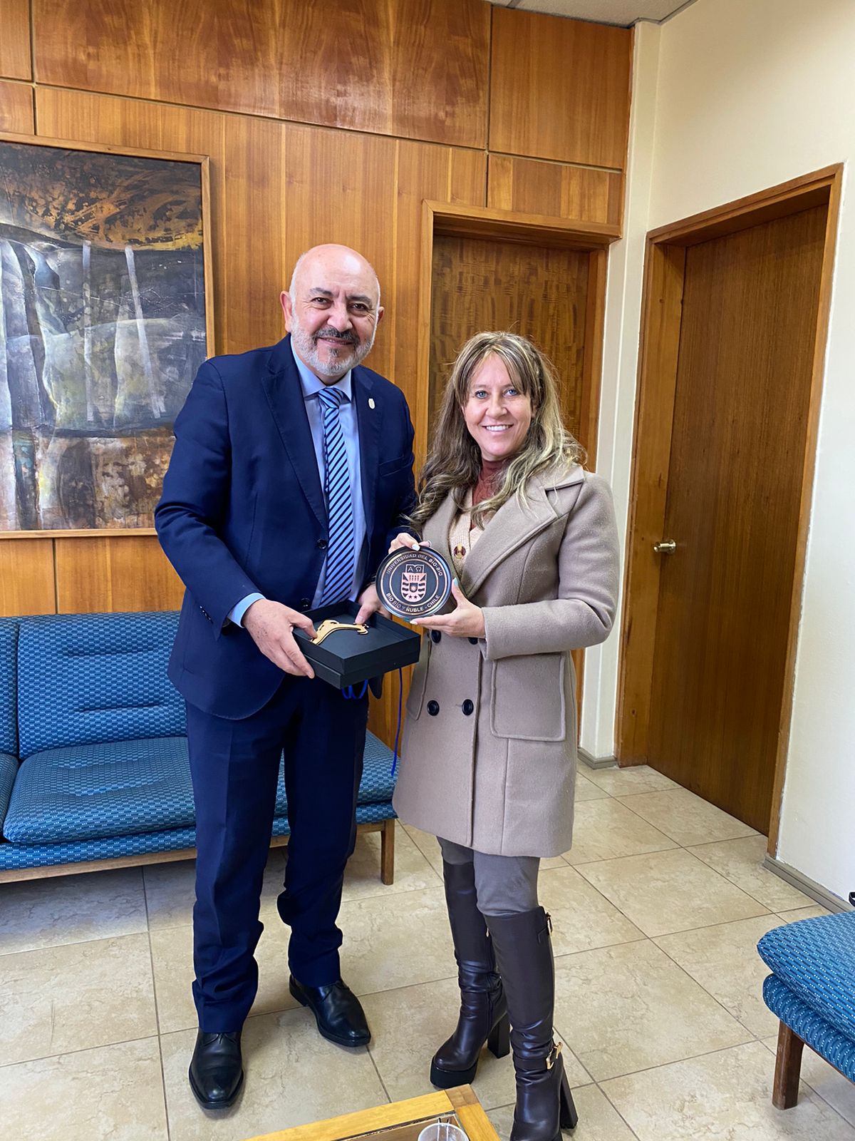 Rector UBB recibió a nuevo director de la Honorable Junta Directiva ...