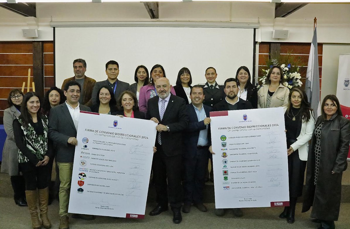 UBB firma convenios bidireccionales con 16 instituciones de Ñuble y la Araucanía para fortalecer ...