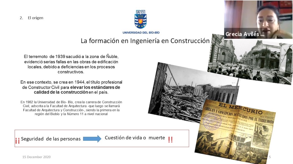 Directora de la Escuela de Ingeniería en Construcción UBB expone en Universidad de Valparaíso ...